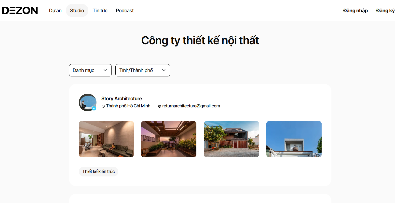 Các công ty thiết kế thi công nội thất
